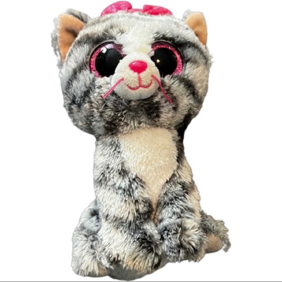 Ty | Toys | Ty Beanie Boos Buddy Kiki The Grey Cat Plush 6 | Poshmark
